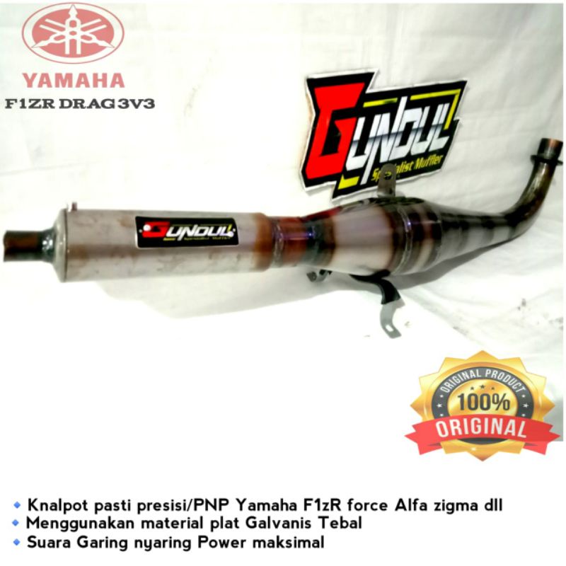 Jual Knalpot racing exhaust fizr SS2 kolong drag 3v3 Fizr F1zr f1z ...