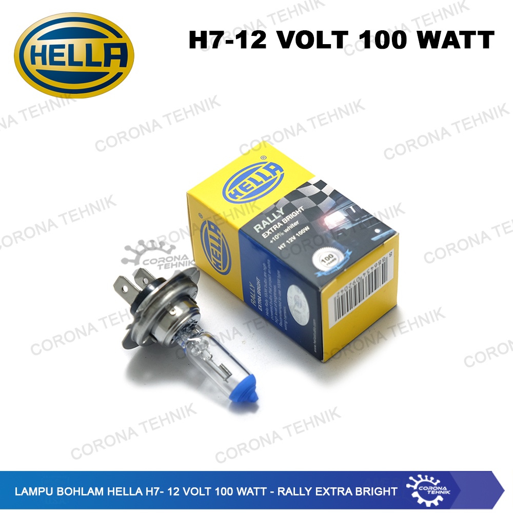 Jual H7 - 12 Volt 100 Watt - Rally Extra Bright Lampu Bohlam Hella ...