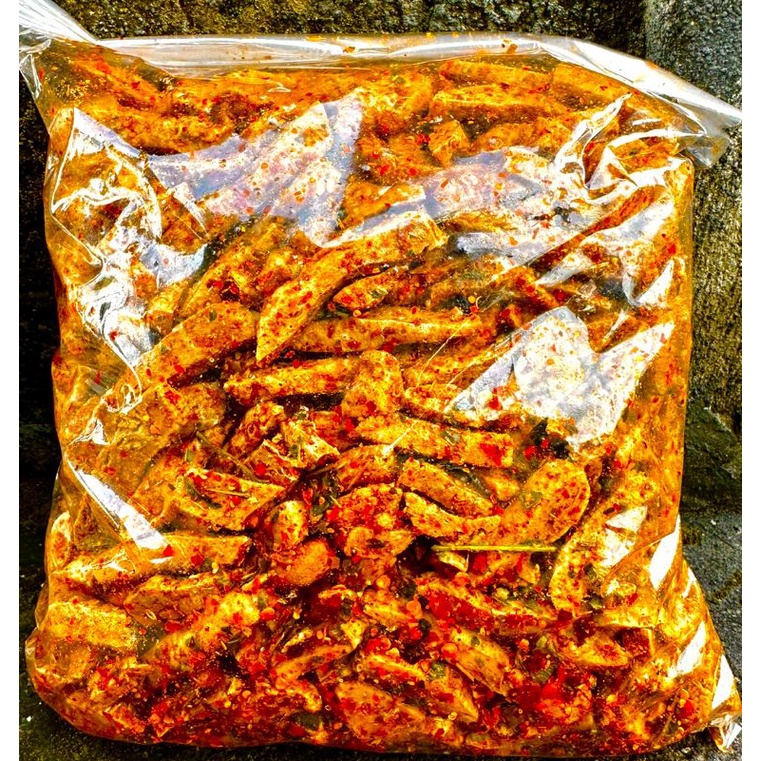 Jual Basreng viral bandung 1kg / Basreng Pedas Daun Jeruk | Shopee ...