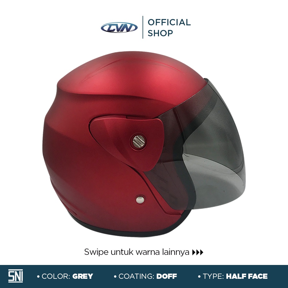 Jual CVN - Helm Half Face Pria Wanita Dewasa SNI | Shopee Indonesia