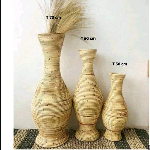 Jual Guci Rotan Vas Rotan Pot Rotan Vas Bunga Rotan Pot Rustik Pot ...