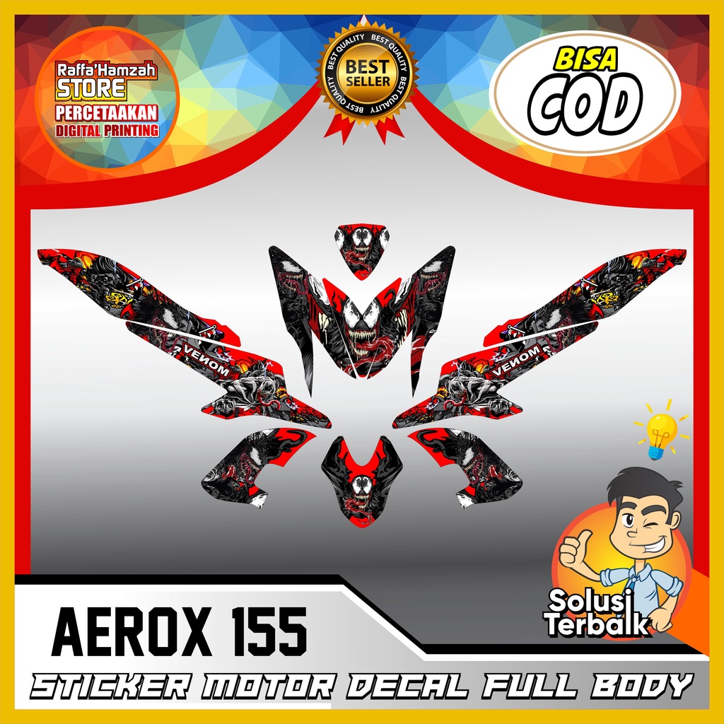 Jual stiker aerox decal stiker motor yamaha aerox 155 old stiker motor ...