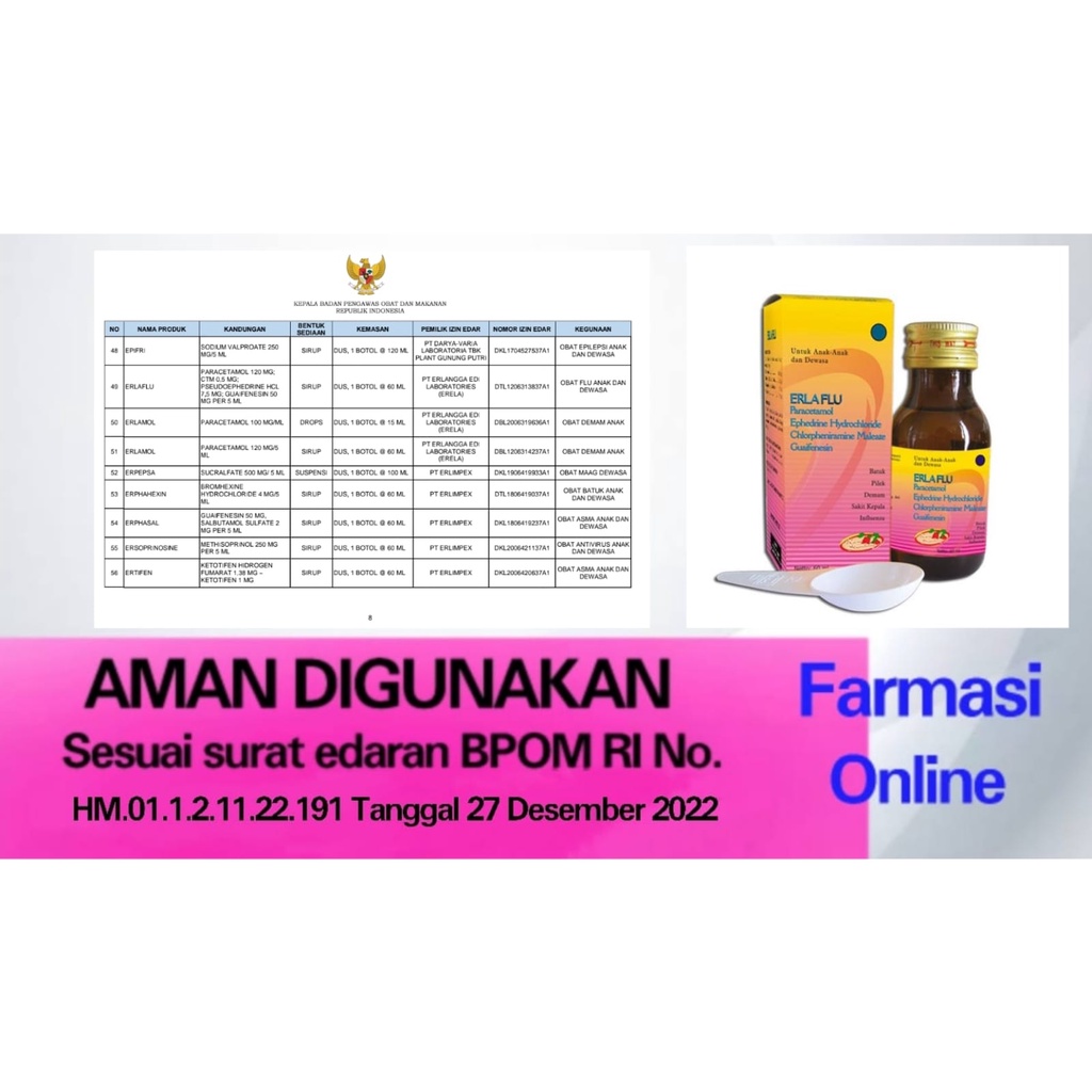 Jual Erlaflu Syrup 60 ml | Shopee Indonesia