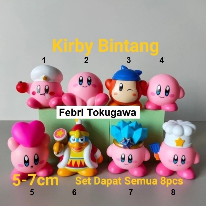 Jual Action Figure Mini Kirby Bintang Mainan Kirby Figure Kirby Figur ...
