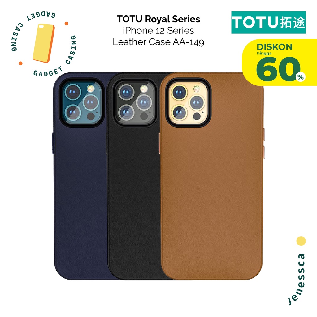 Jual TOTU Casing iPhone 12/Mini/12 Pro/Max Leather Case Premium Velvet ...