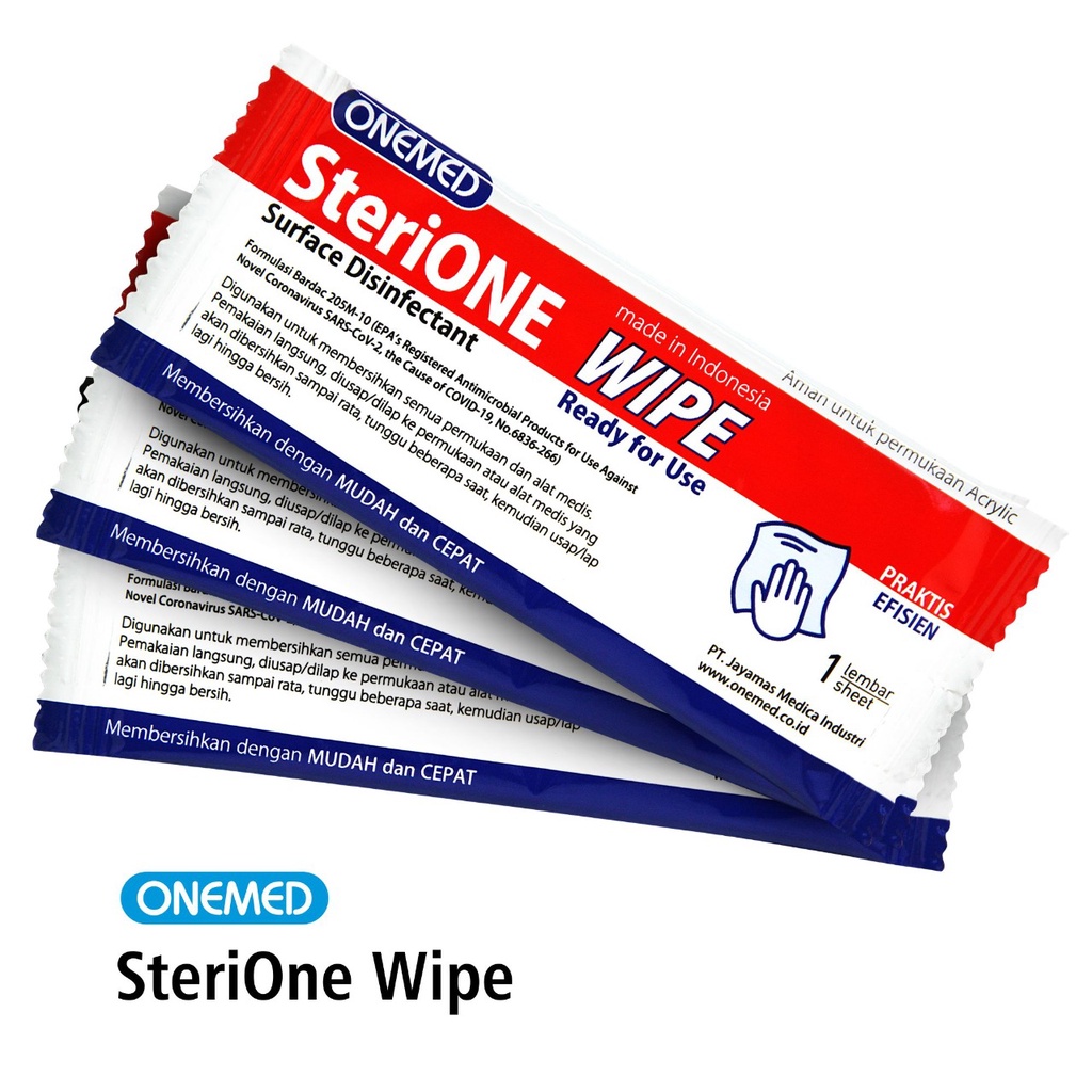 Jual ONEMED Sterione Wipe RTU Tissue Desinfektan Box Isi 50pcs OOF ...