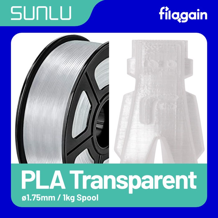 Jual SUNLU PLA Transparent / 1.75mm / 1kg / 3D Print Filament | Shopee ...