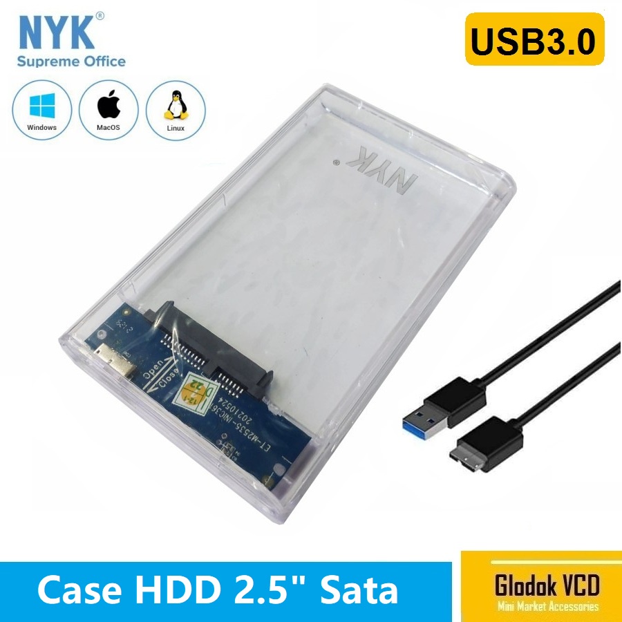 Jual NYK Casing HardDisk 2.5" Sata USB 3.0 / Case HDD SSD Enclosure ...