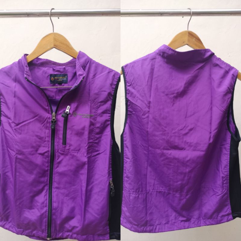 Jual Cahayafashion_ Outer/Vest/Rompi Olahraga Bahan Parasut ( Ungu ...