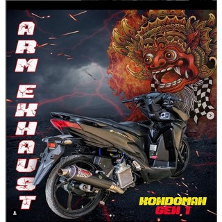 Jual knalpot ARM kondoman LUSTER MODE ALL vario & pcx 150/160 | Shopee ...