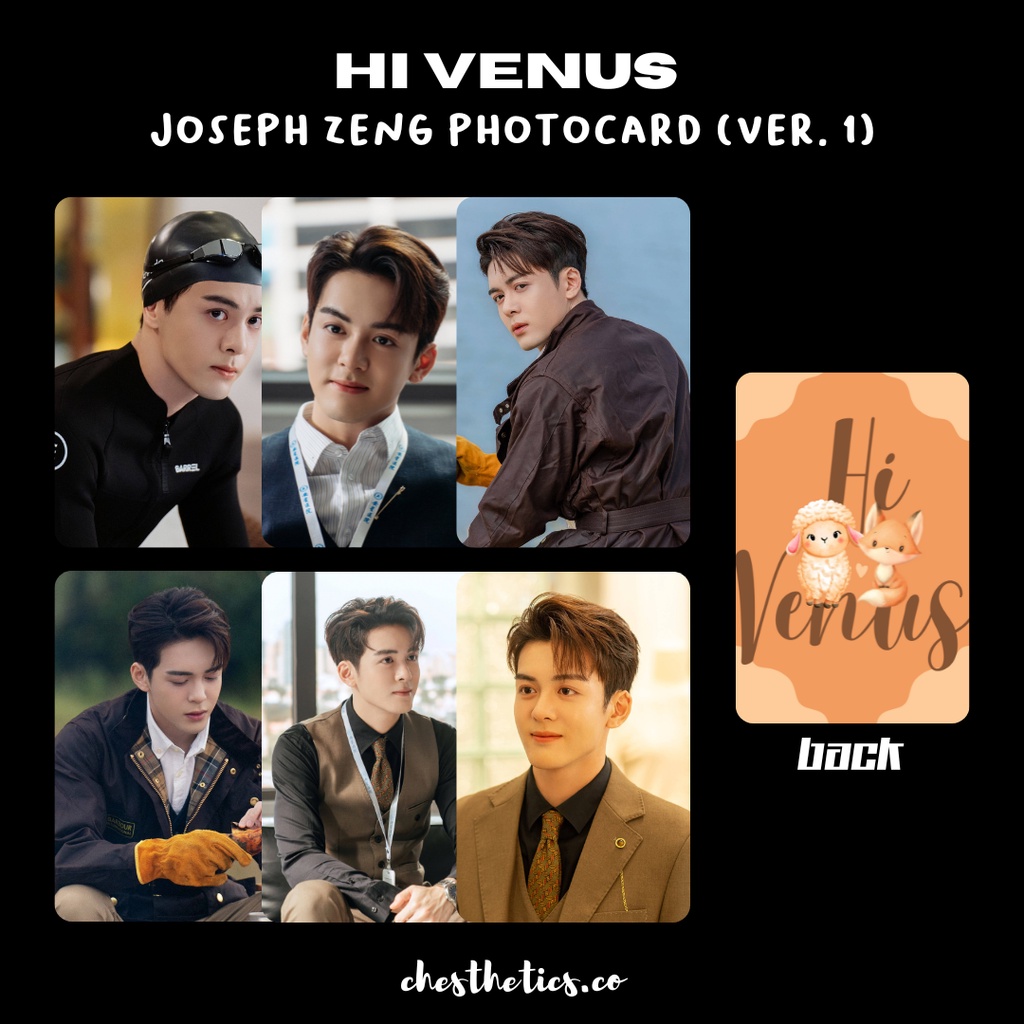 Jual Hi Venus CDrama China Chinese Drama Photocard Aktor Joseph Zheng Shunxi Liang Jie | Shopee ...