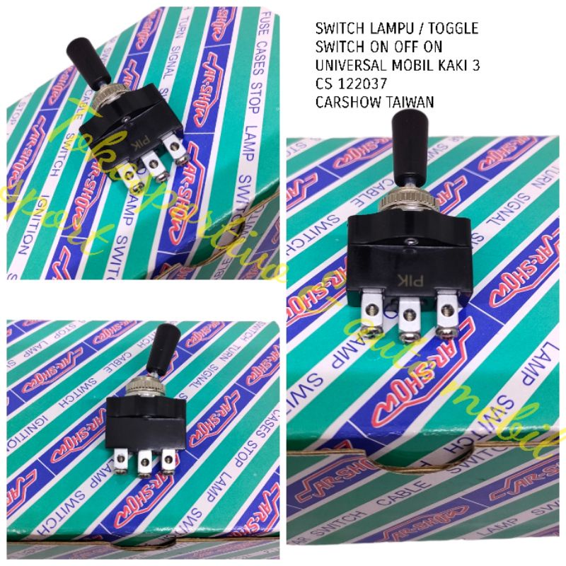 Jual SWITCH LAMPU TOGGLE SWITCH ON OFF ON KAKI 3 CAR SHOW UNIVERSAL ...