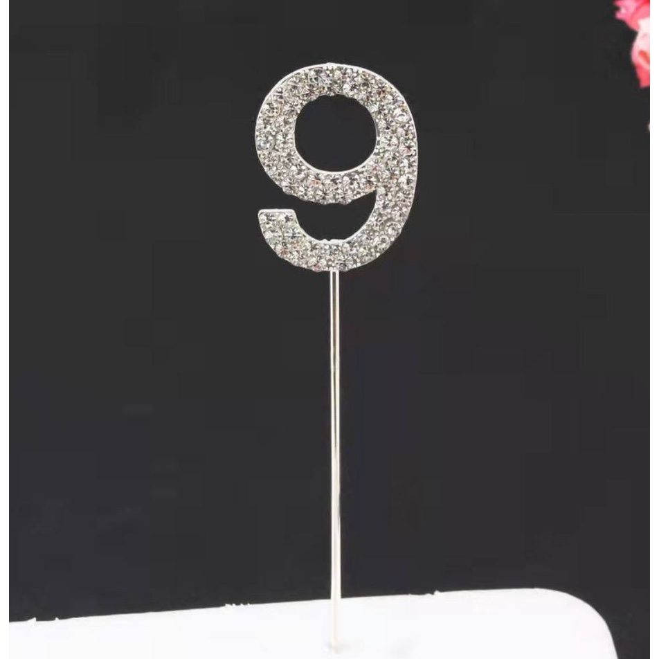 Jual CAKE TOPPER UCAPAN HAPPY BIRTHDAY DIAMOND DAN ANGKA 0-9 BAHAN BESI ...
