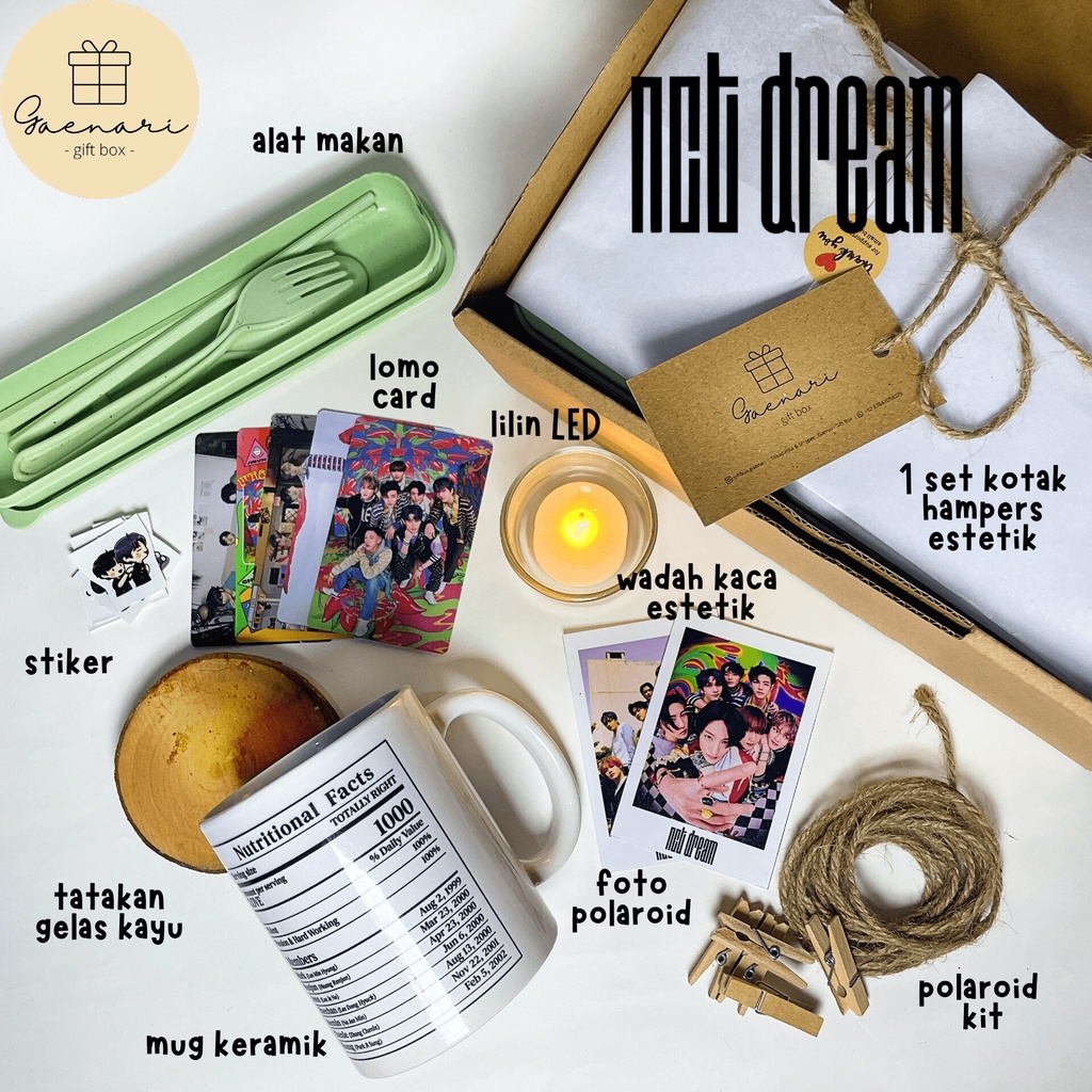 Jual Gift Box NCT DREAM | Hampers NCT DREAM | Kado NCT DREAM | Hadiah ...
