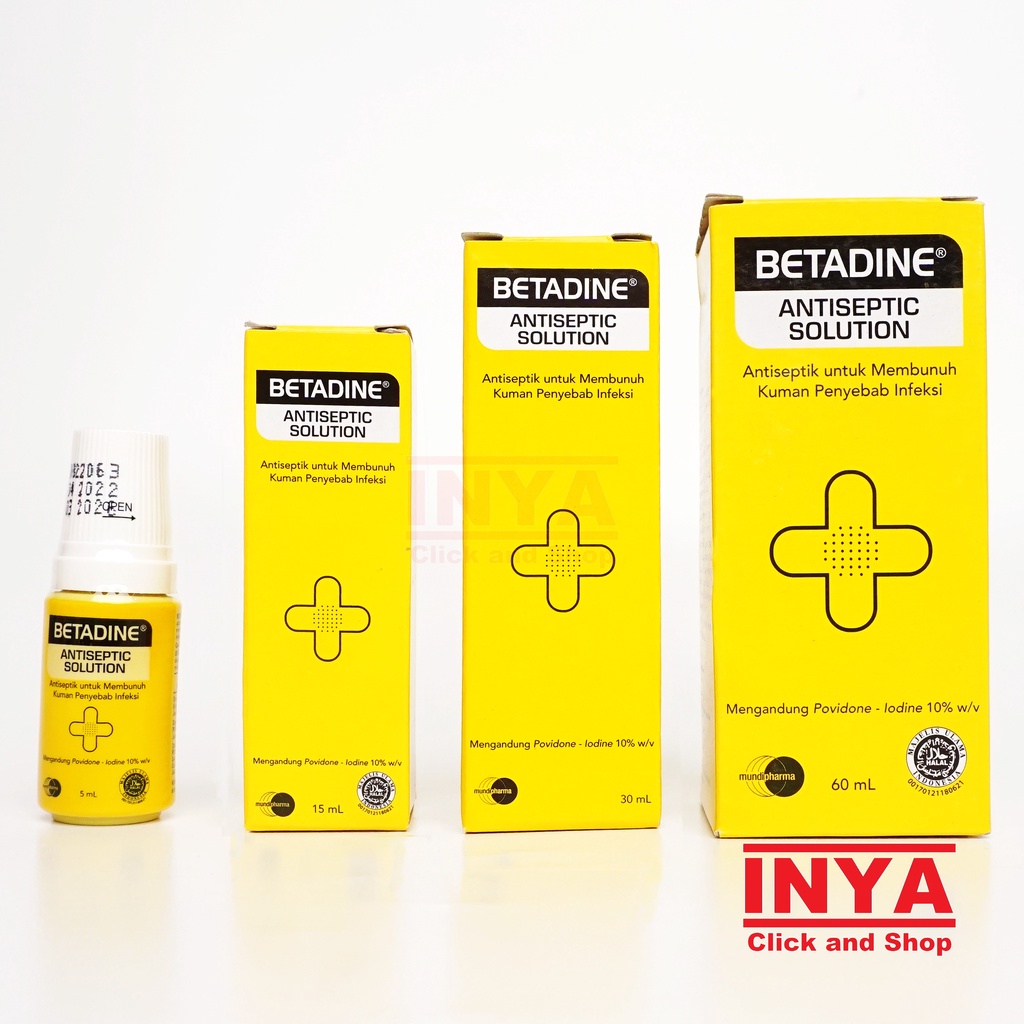 Jual BETADINE ANTISEPTIC SOLUTION - Obat Luka - Antibakteri - Infeksi - P3K | Shopee Indonesia