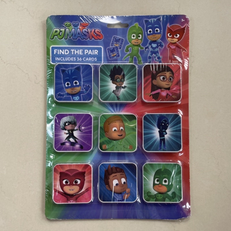 Jual PJ Masks ~ Find The Pair | Match Game 36 Cards Activity Import ...