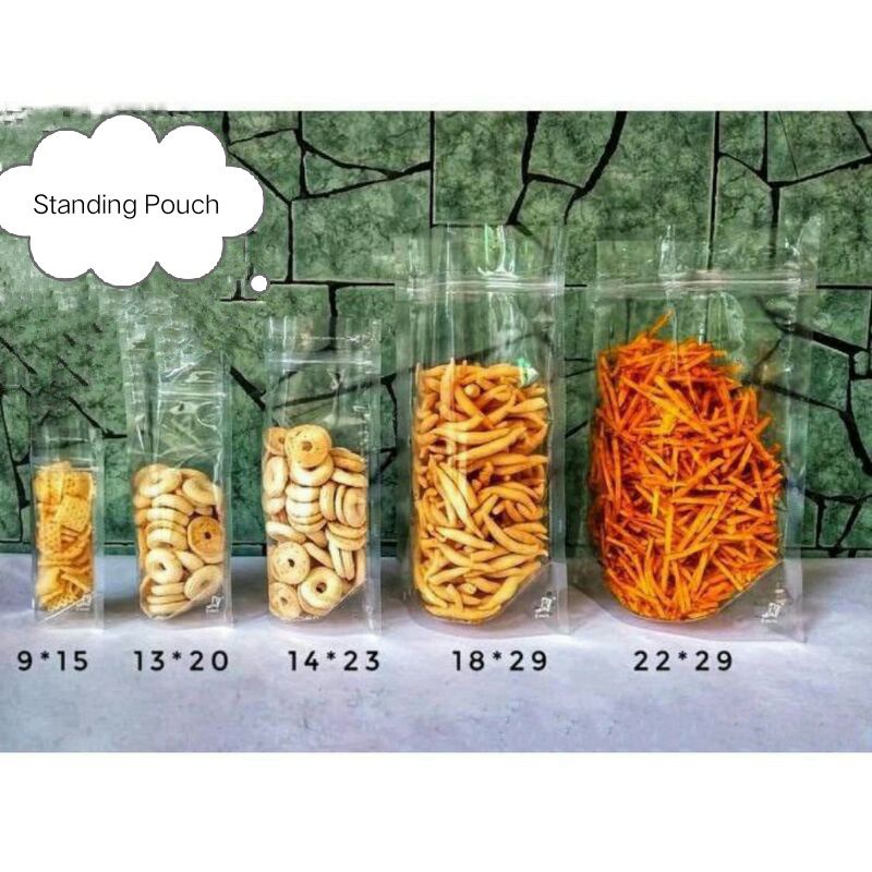 Jual Standing Pouch Plastik Klip Minuman Makanan Ukuran 9x15 | Isi ...