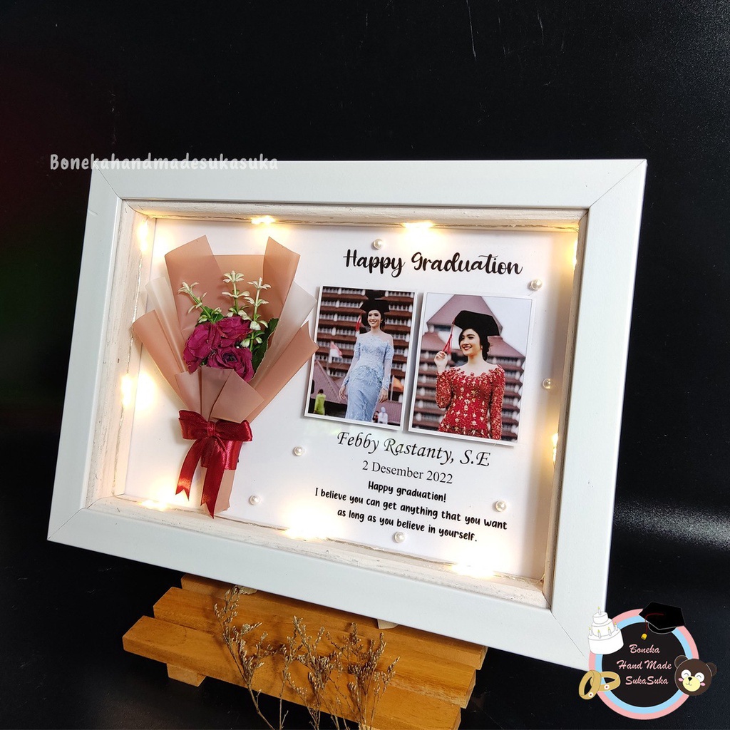 Jual Frame 3D Akrilik uk 34 x 24 cm Kado Wisuda Anniversary Hadiah ...