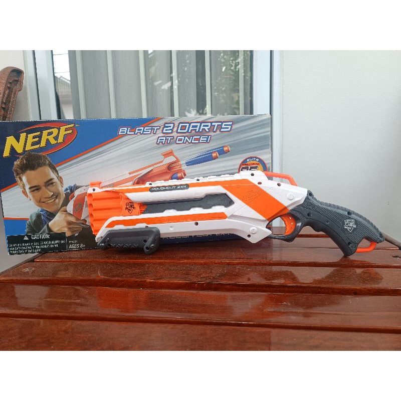 Jual Pistol Nerf Rough Cut 2x4 (Shot gun) ( Permainan Anak ) | Shopee ...