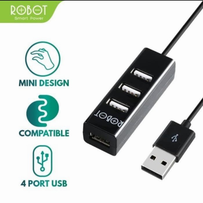 Jual Robot H140-80 Usb Hub Splitter 2.0 - Robot Hub H140 80 Usb 2.0 ...