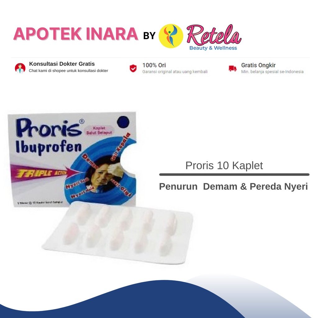 Jual PRORIS 200MG 1 STRIP 10 KAPLET | Shopee Indonesia