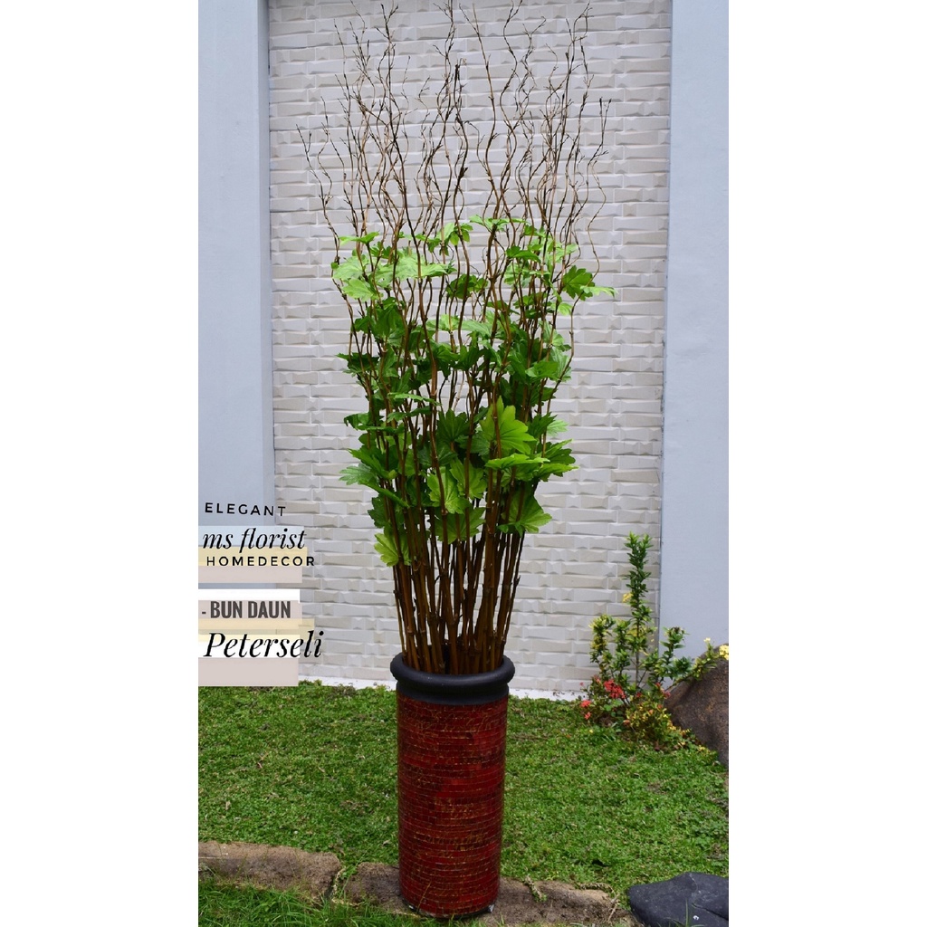 Jual Perlengkapan Rumah Bunga Dekorasi Artifisial 10 Btg Bambu Ulir ...