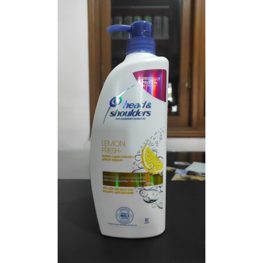 Jual Head & Shoulders Shampoo Lemon Segar Anti Ketombe 850 ml ( Lemon ...