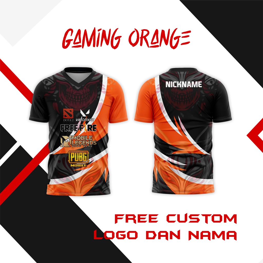 Jual JERSEY GAMING FULL PRINTING | DESIGN EXCLUSIVE | FREE NAMA & LOGO ...