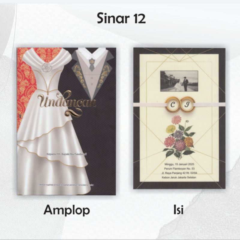 Jual UNDANGAN PERNIKAHAN SINAR 12 | Shopee Indonesia