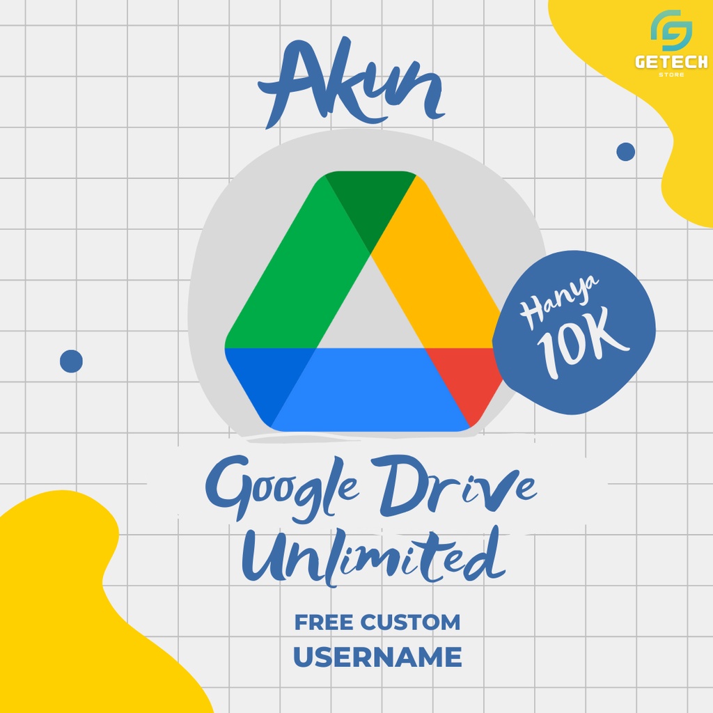 Jual Google Drive Unlimited Storage Lifetime Bergaransi Resmi Gdrive ...
