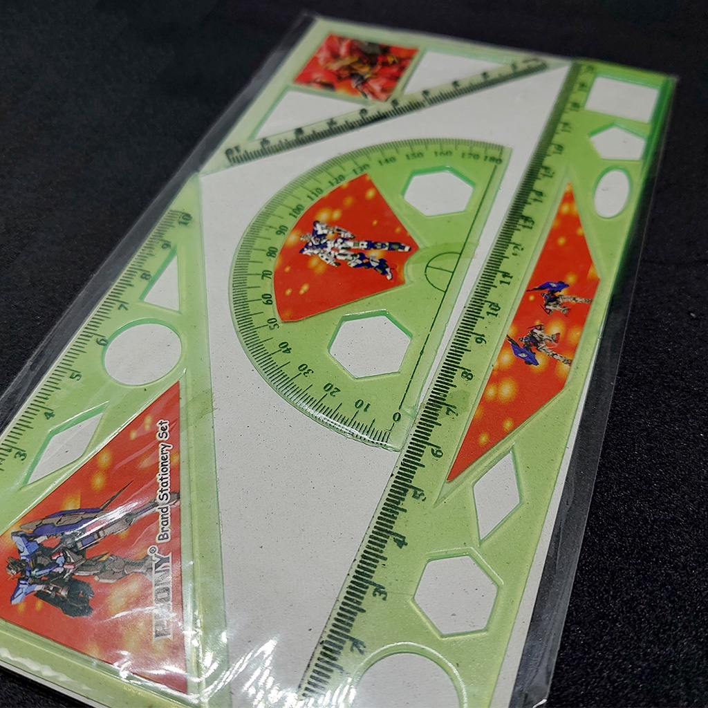 Jual Penggaris Set / Penggaris Plastik / Ruler Set | Shopee Indonesia