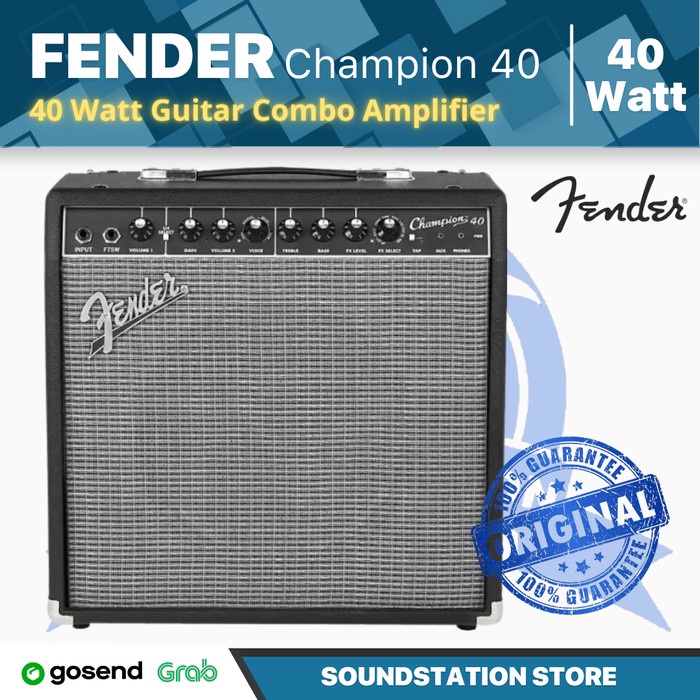 Jual Fender Champion 40 Guitar Combo Amplifier, 230V EU | Ampli Gitar ...