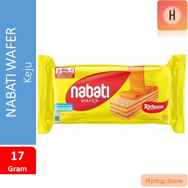 Jual Nabati Wafer Richoco Krim Keju Satuan Kemasan 17 Gram | Shopee Indonesia