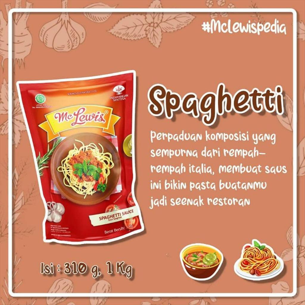 Jual McLewis Saus Spaghetti 310gr | Shopee Indonesia