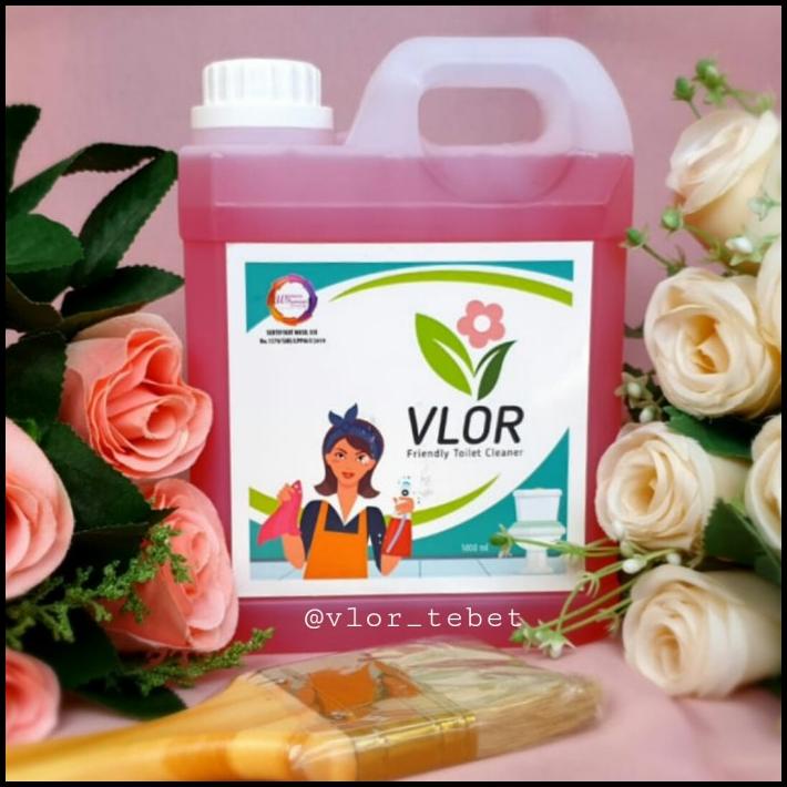 Jual Vlor Pembersih Kamar Mandi, Toilet & Kaca Ampuh (Paket 1 Liter + Kuas) | Shopee Indonesia