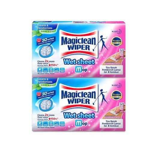 Jual magicclean wiper wet sheet isi 8 lembar Teralaris | Shopee Indonesia