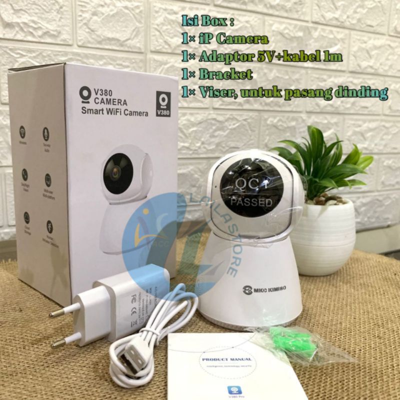 Jual SMART CCTV WIFI CAMERA V380 FULL HD 960P 2MP WIRELESS CCTV WIFI AP ...