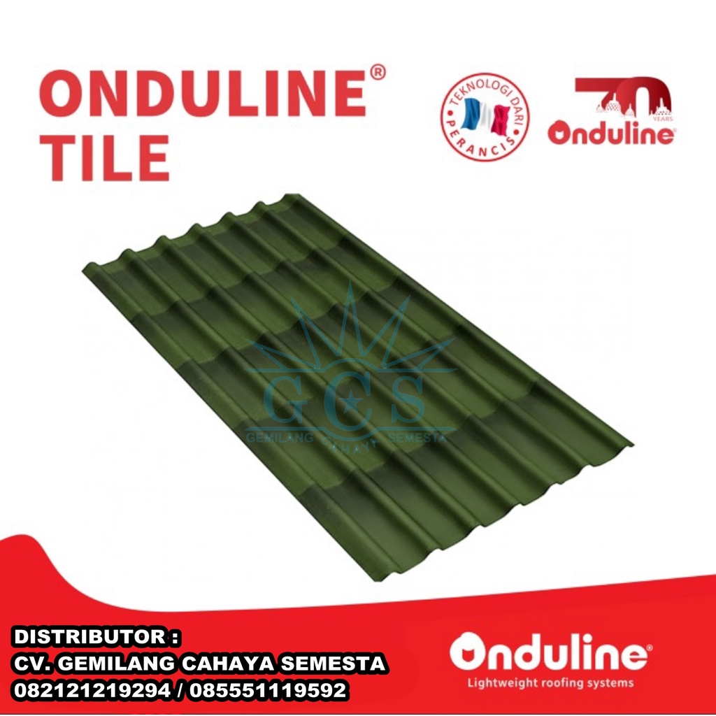 Jual Onduline Tile - Green 3D / Atap Bitumen / Genteng Aspal | Shopee ...