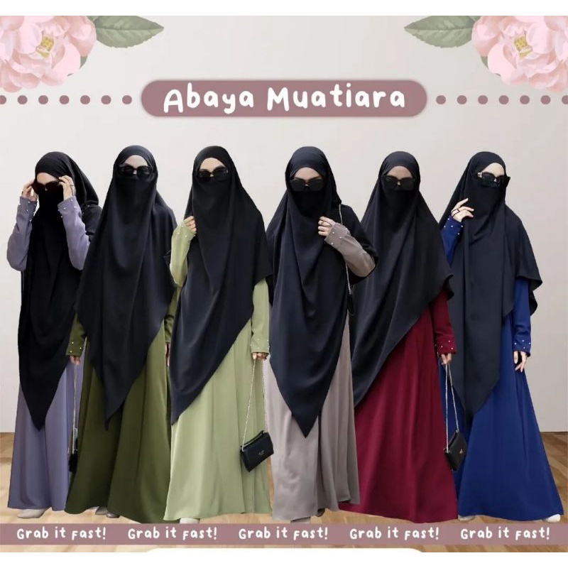 Jual ABAYA MUTIARA BY KHIZAANAH SUNNAH ABAYA SYAR'I KELLY SILK PREMIUM ...