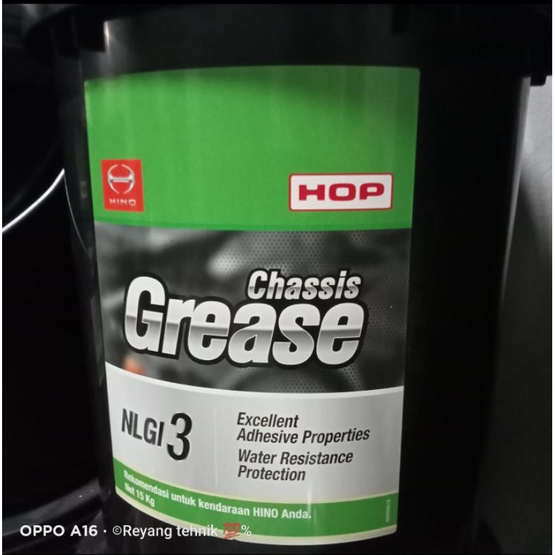 Jual Pelumas Gemuk Hino Chassis Grease NLGI 3 Berat 15 Kg | Shopee Indonesia