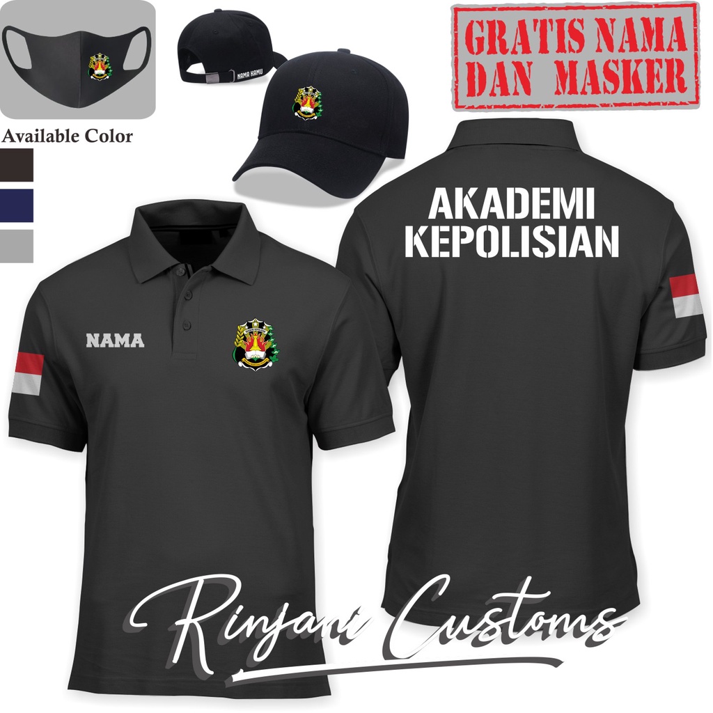 Jual KAOS POLO AKPOL GRATIS NAMA DAN MASKER - BAJU KERAH AKADEMI POLISI ...