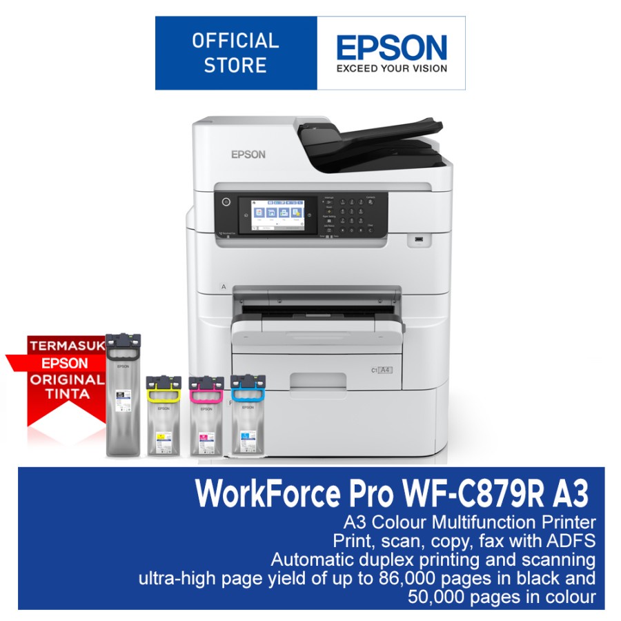 Jual Printer Epson WF C879R WorkForce Pro A3 Colour Multifunction | Shopee Indonesia
