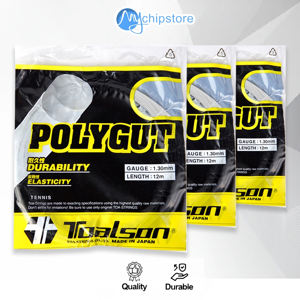 Jual Senar Raket Tenis Lapangan Berkualitas Original TOALSON POLYGUT ...