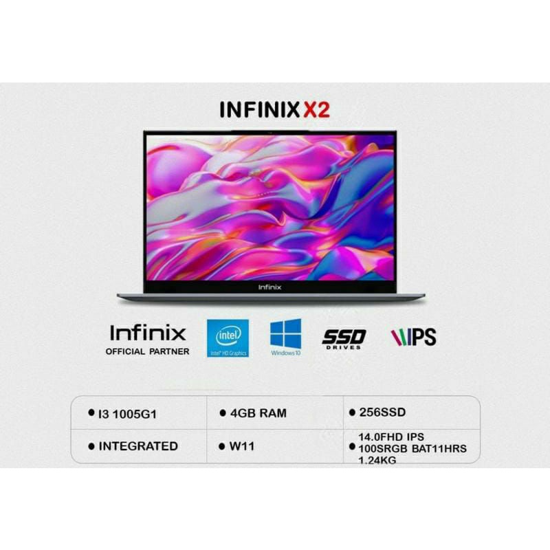 Jual LAPTOP INFINIX X2 INTEL i3 1005G1 4GB 256SSD WINDOWS | Shopee ...