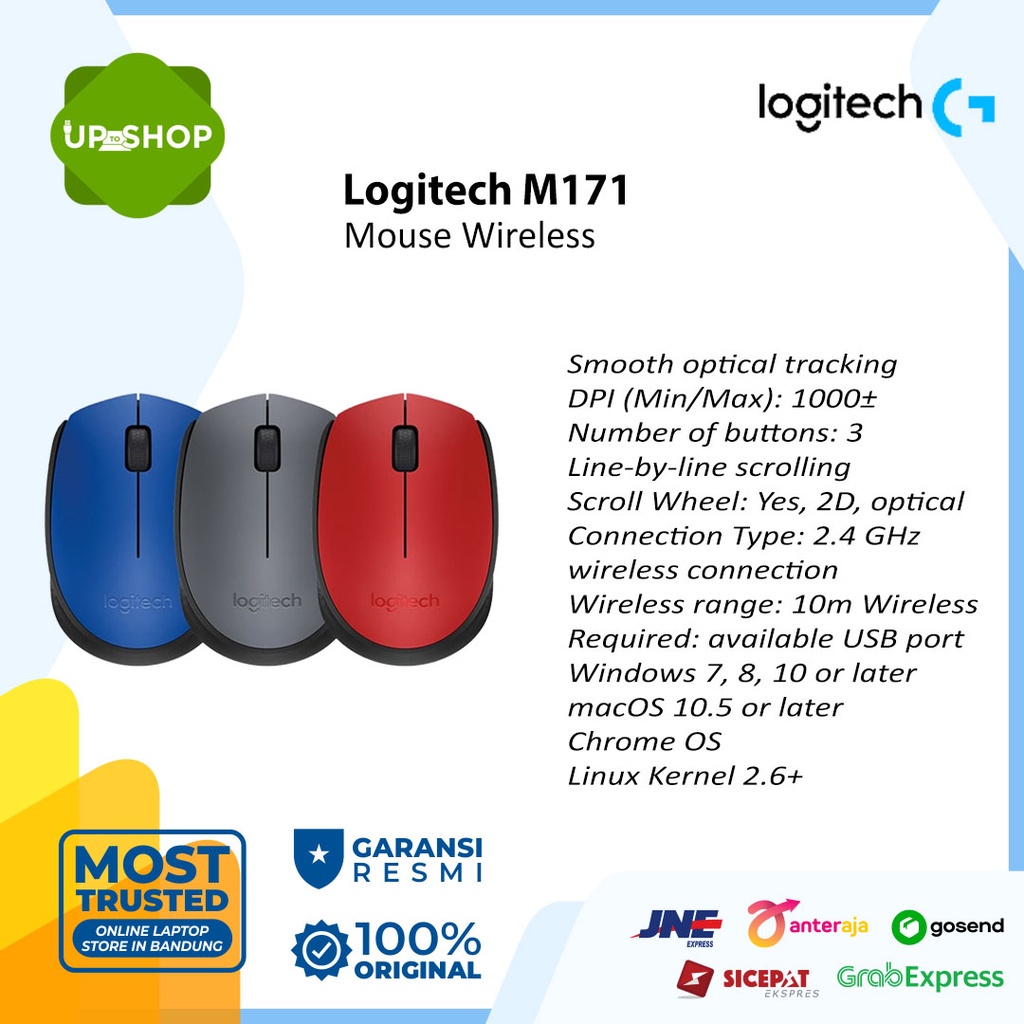 Jual Logitech M171 Mouse Wireless | Shopee Indonesia
