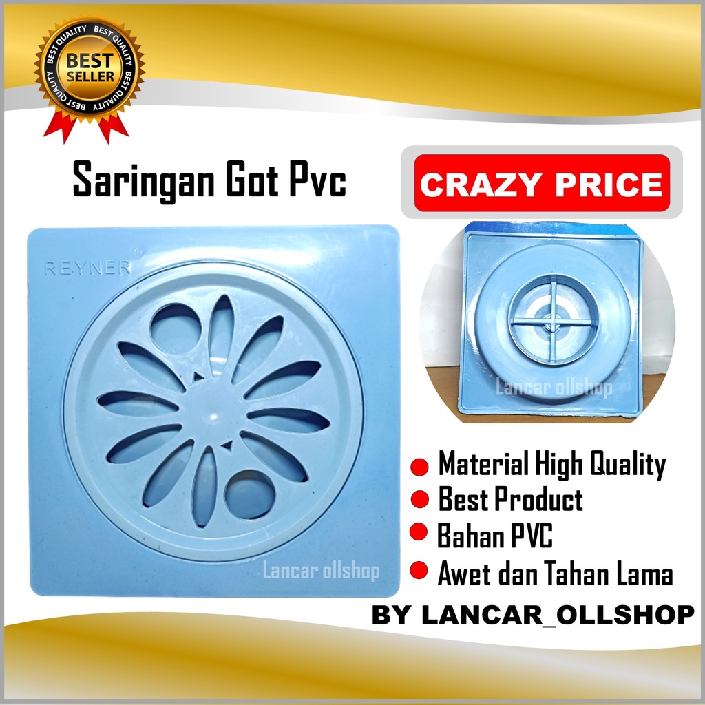 Jual Saringan Got / Sarangan Got Pembuangan Saluran Air Kamar Mandi PVC ...