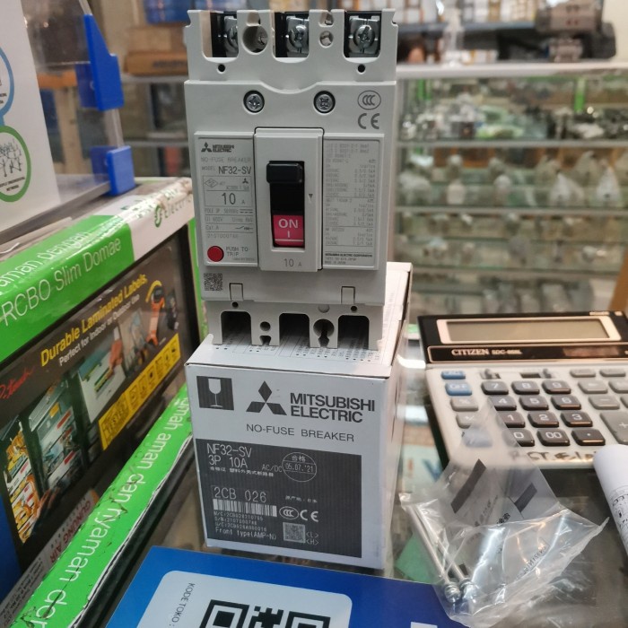Jual NF32-SV 3P 6A 10A 16A 20A 25A 32A NO FUSE BREAKER MITSUBISHI ...
