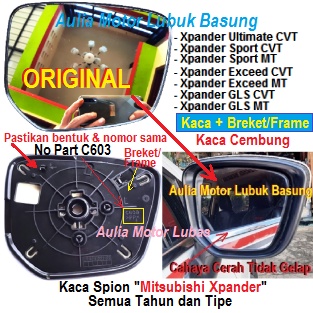 Jual kaca spion original mitsubishi xpander expander ultimate sport ...
