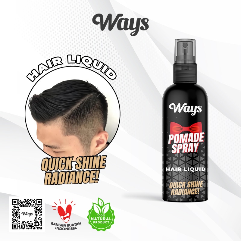 Jual A044 - WAYS Pomade Spray / Pomade Cair / Pomade Semprot / Minyak ...
