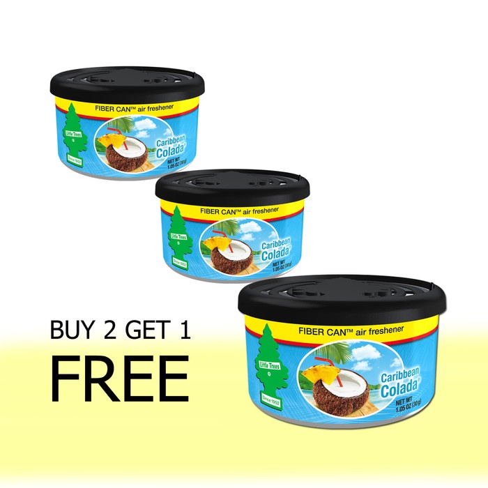 Jual Buy 2 Get 1 Free Little Trees Fiber Can Caribbean Colada | Shopee ...
